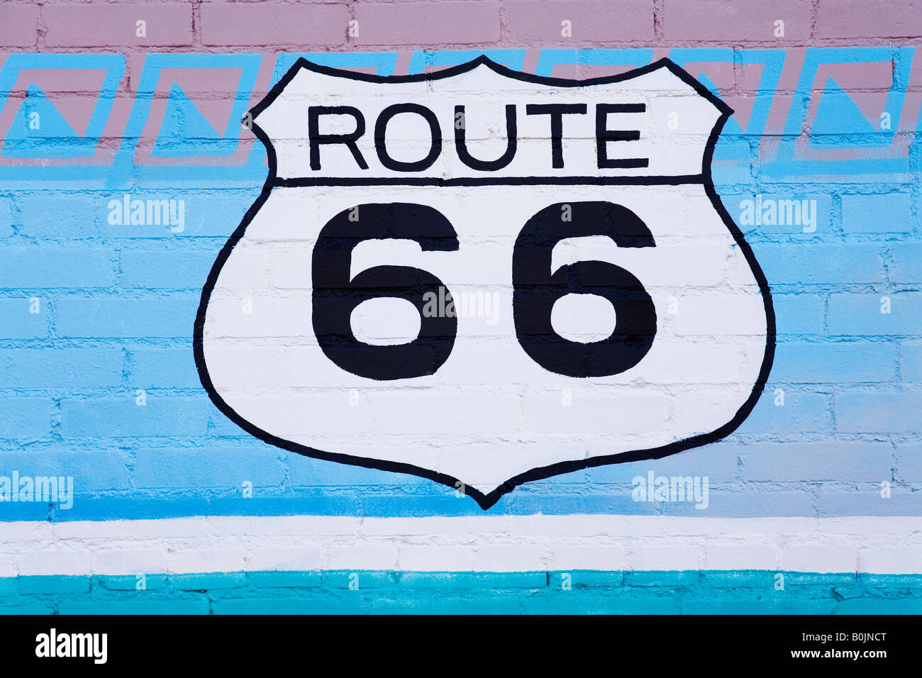 Welcome sign mural Winslow Historic Route 66 Arizona USA Painted by ...