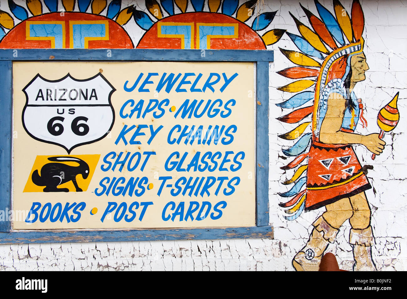 Jack Rabbit Trading Post Joseph City Route 66 Arizona USA Stock Photo ...