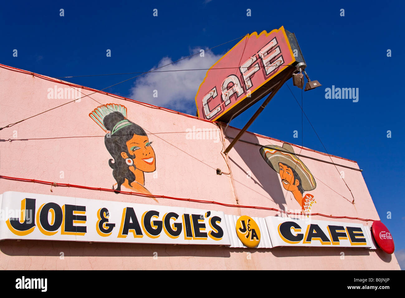 Joe Aggie s Cafe Holbrook City Route 66 Arizona USA Stock Photo - Alamy