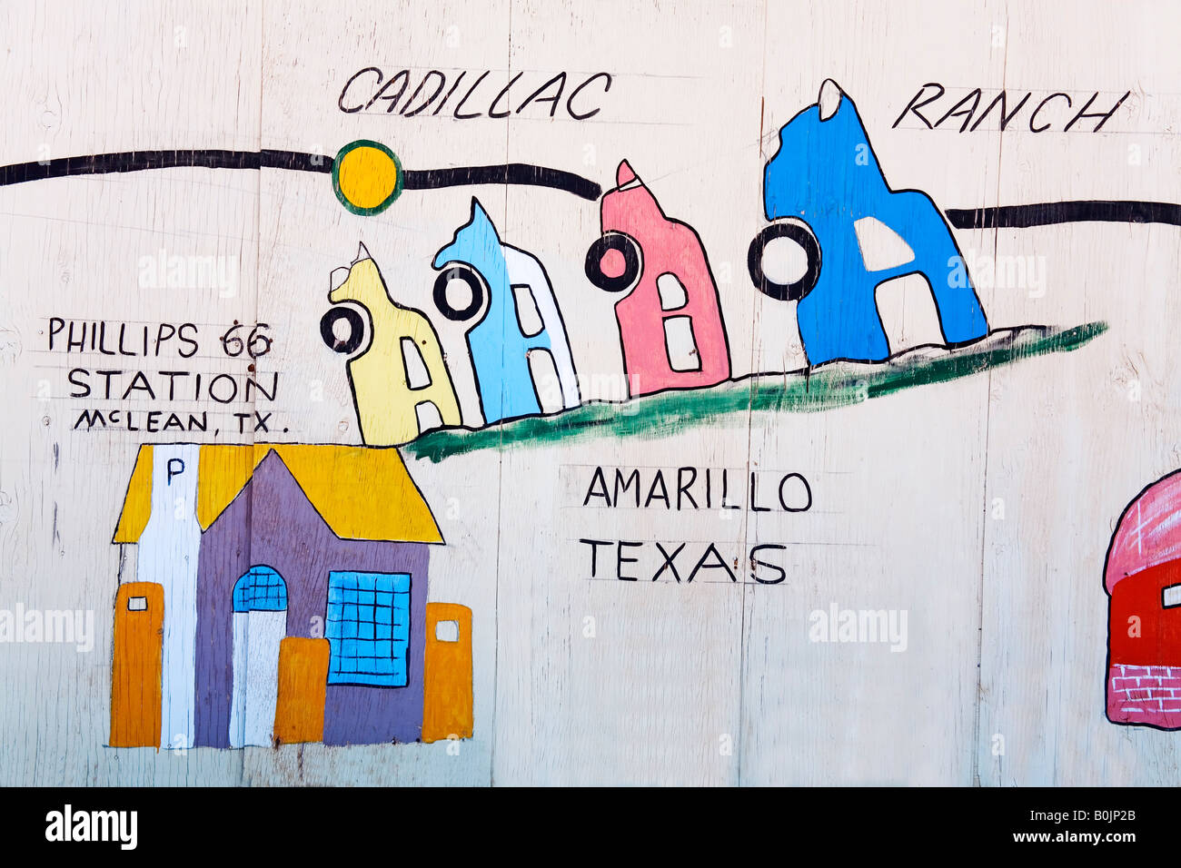 Mural on Meteor City Trading Post Meteor City Route 66 Arizona USA ...