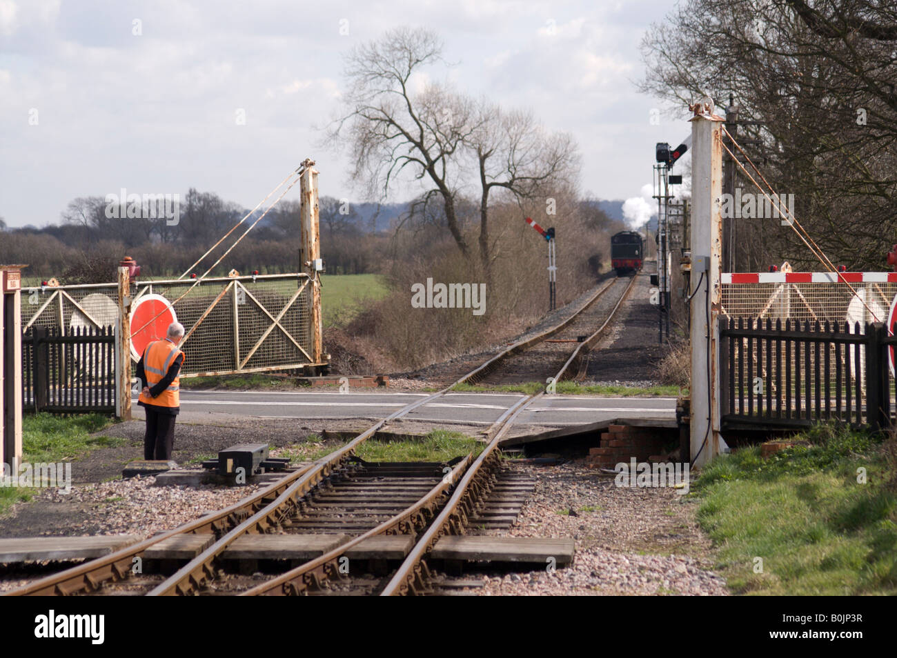 Preserved railway crossing gates hi-res stock photography and images ...