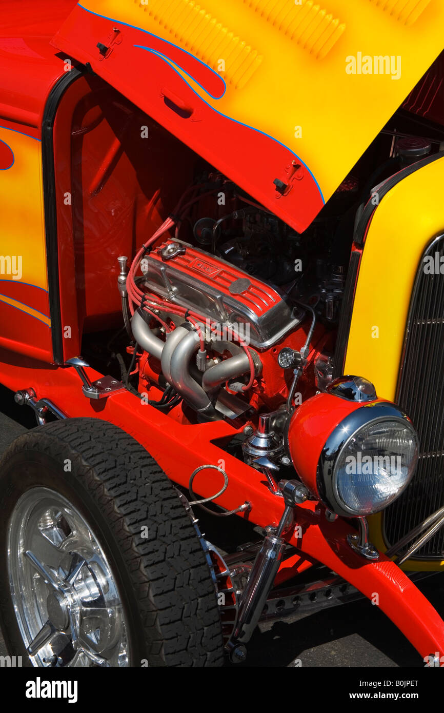 Engine of 1932 Ford 3 Window Stock Photo - Alamy