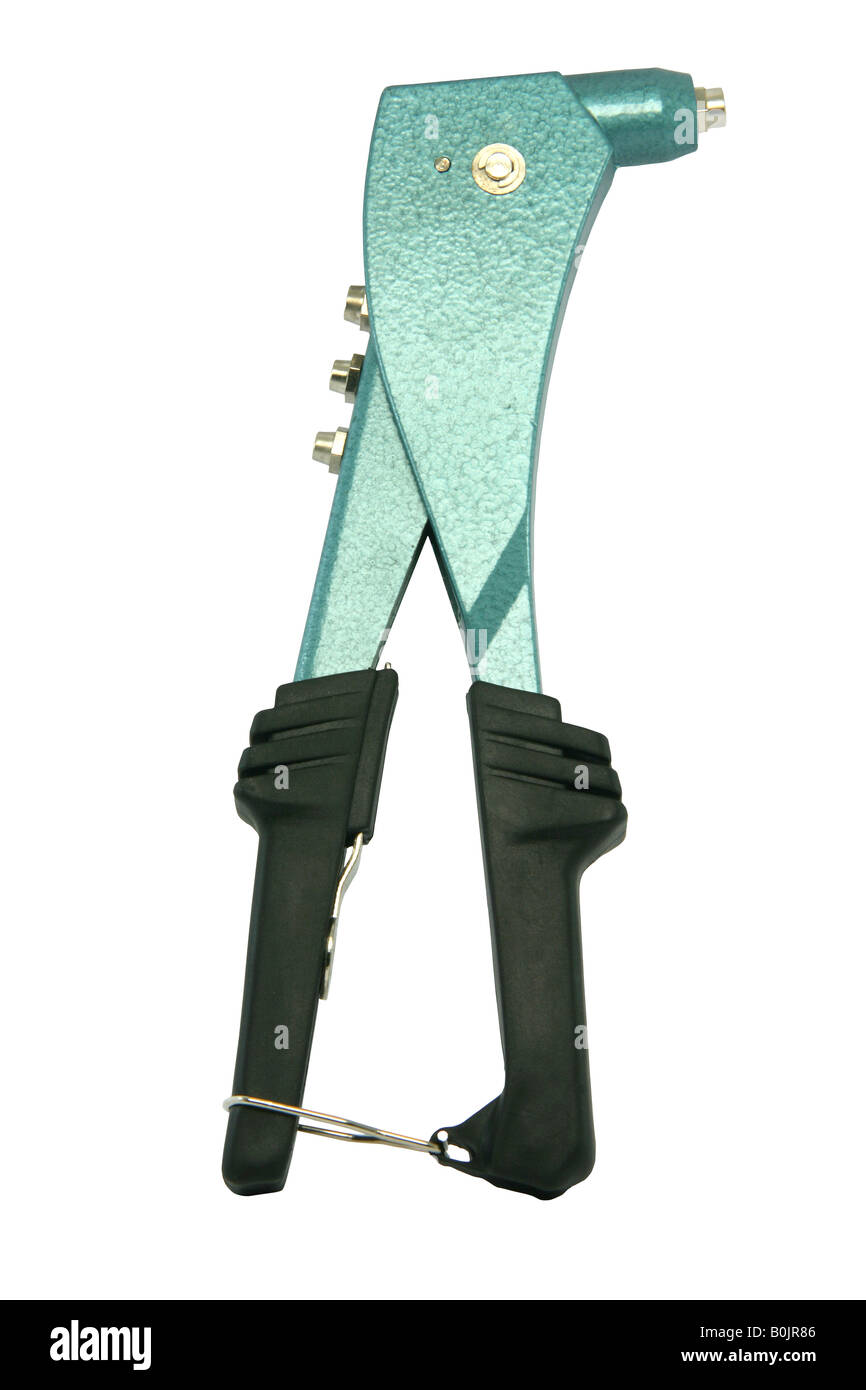 industrial tools hand riveter isolated on white background with ...