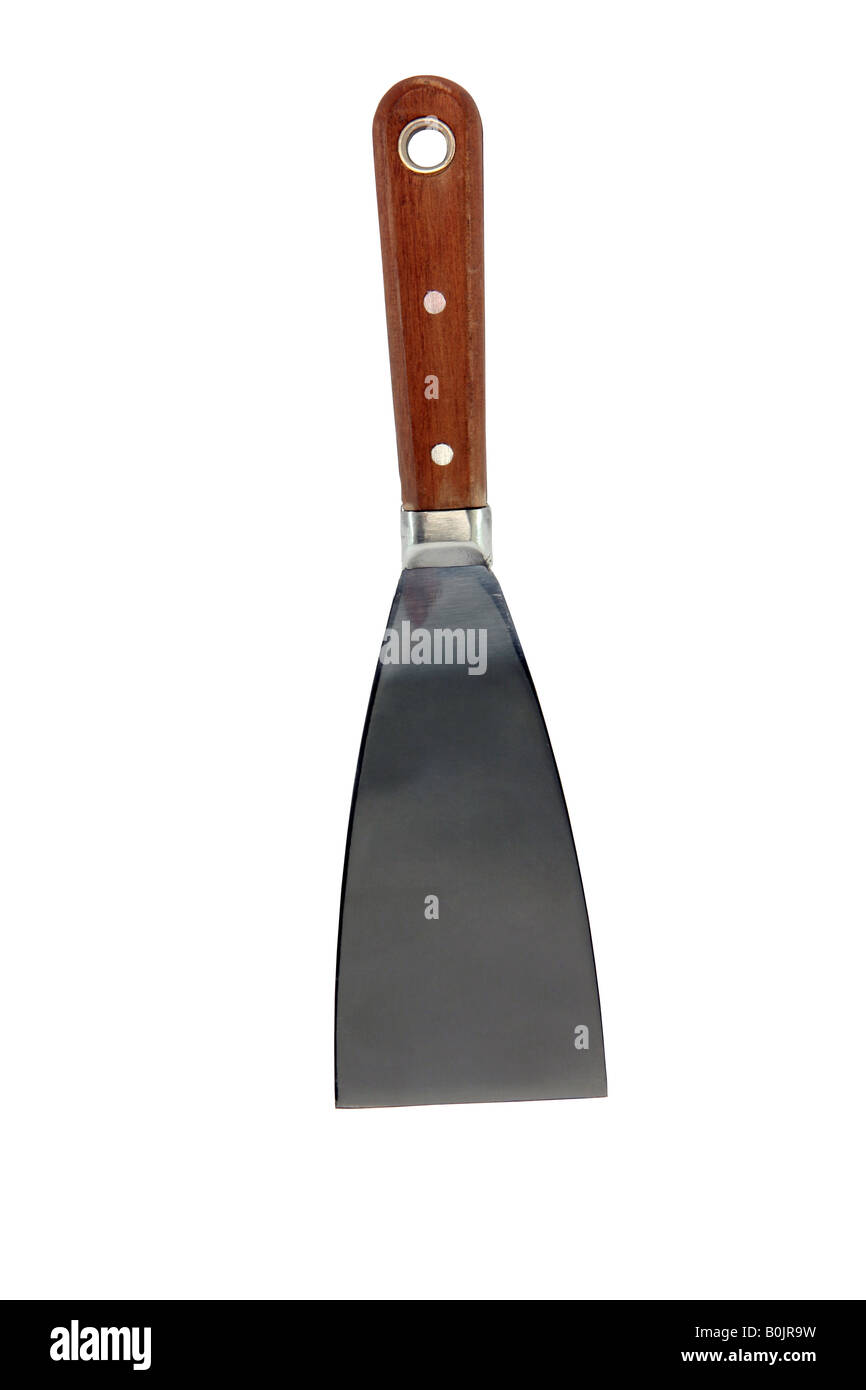 industrial tools Stainless Scraper isolated on white background with ...