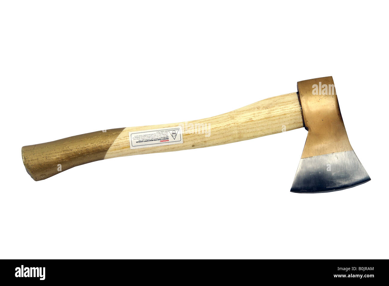 lumberjack tools hand axe isolated on white background with clipping ...