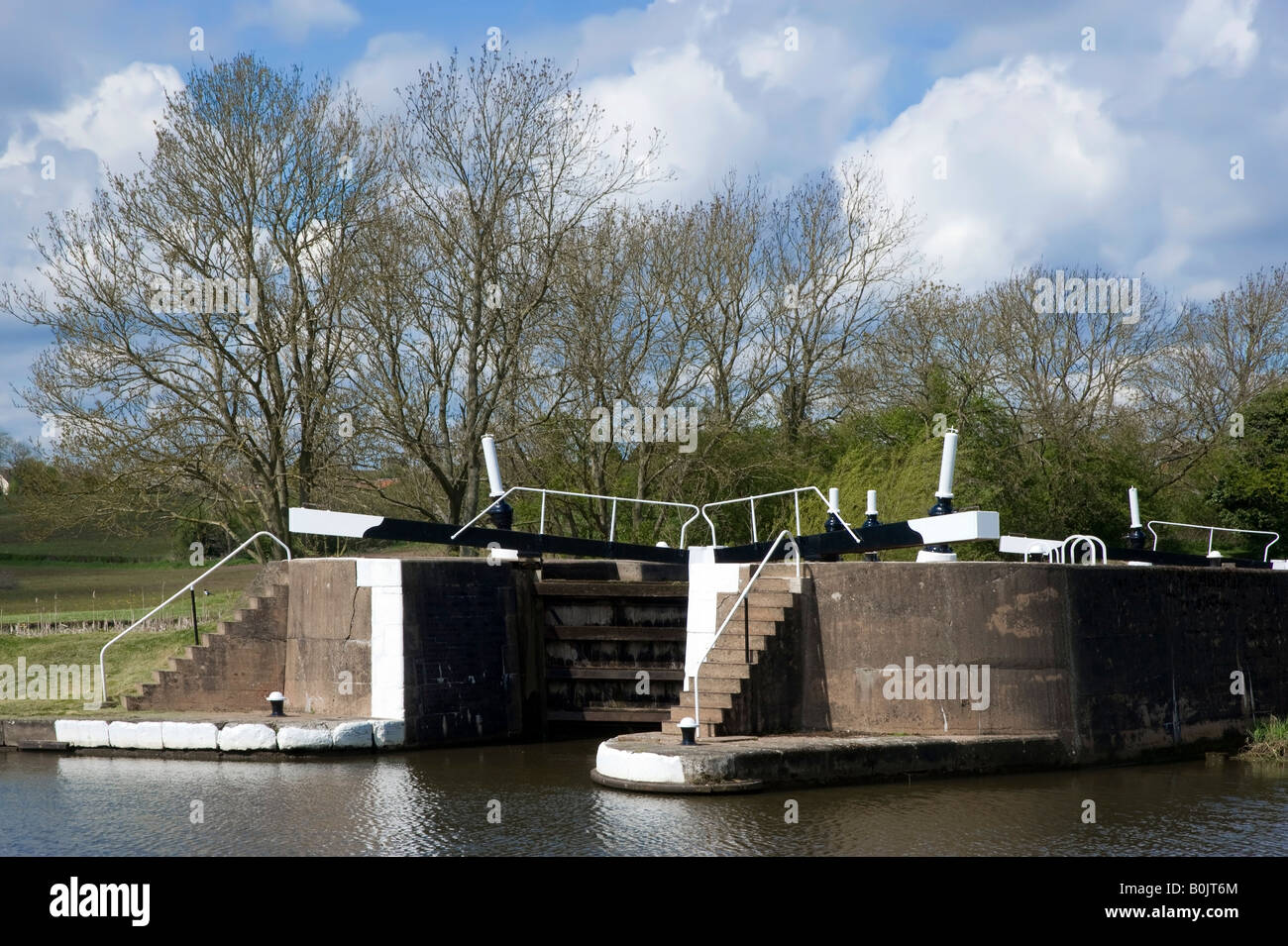 Knowle locks on the grand union canal warwickshire midlands england uk ...