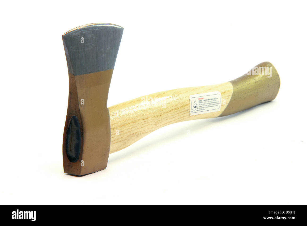 lumberjack tools hand axe isolated on white background Stock Photo - Alamy