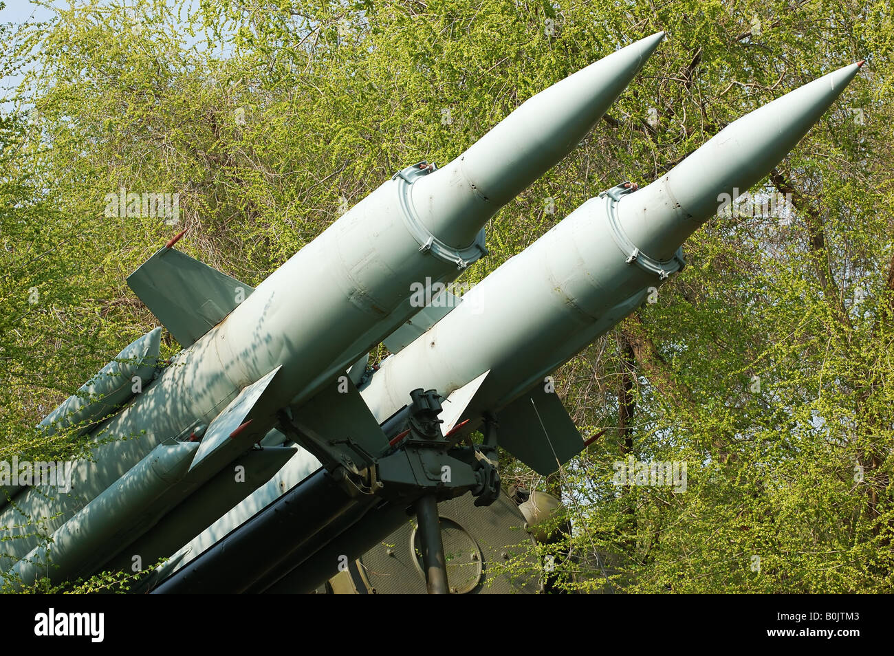 Two aimed rockets ready to launch Stock Photo - Alamy