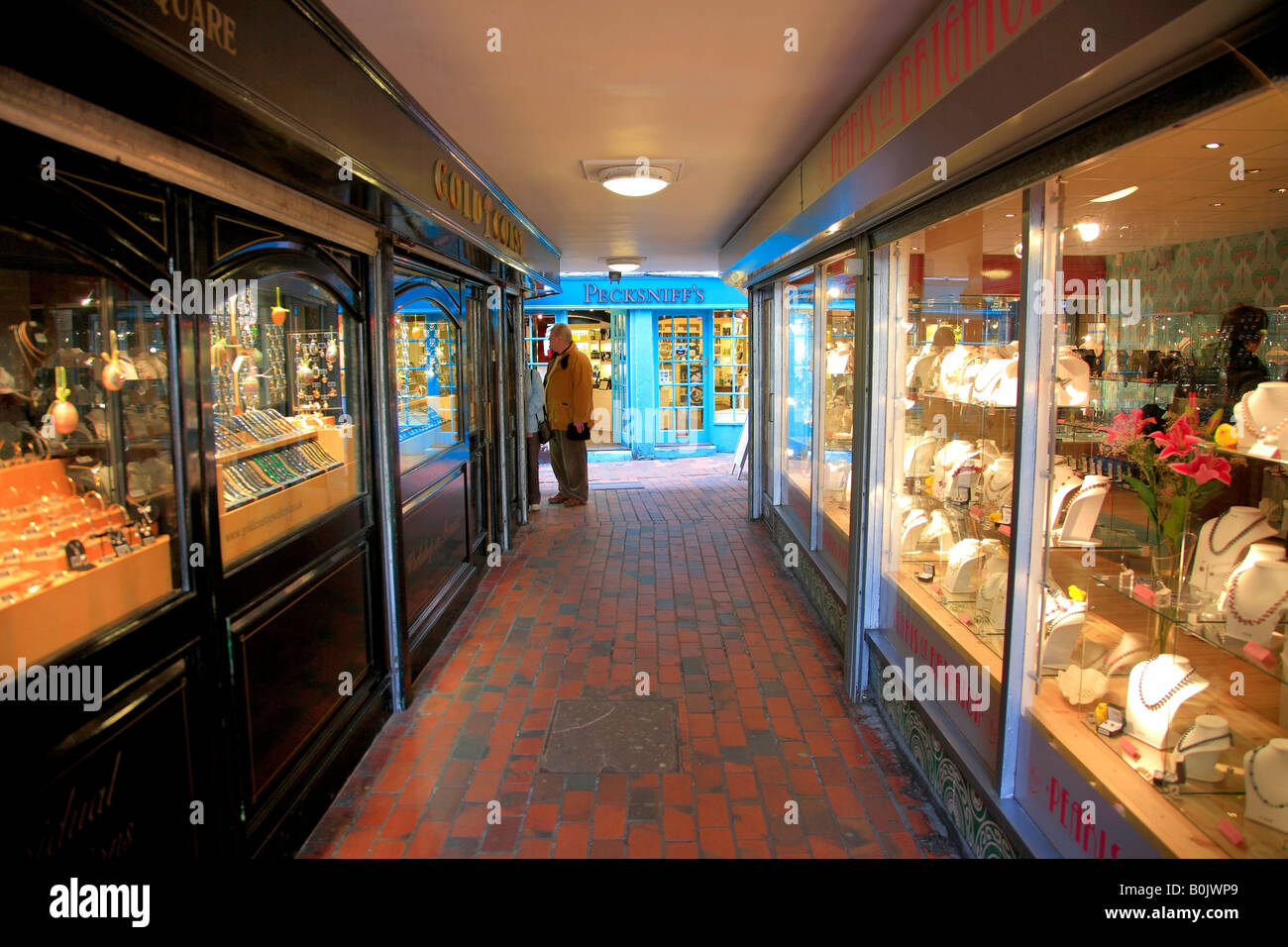 The Lanes Shopping Arcades Brighton town Sussex England Britain UK ...