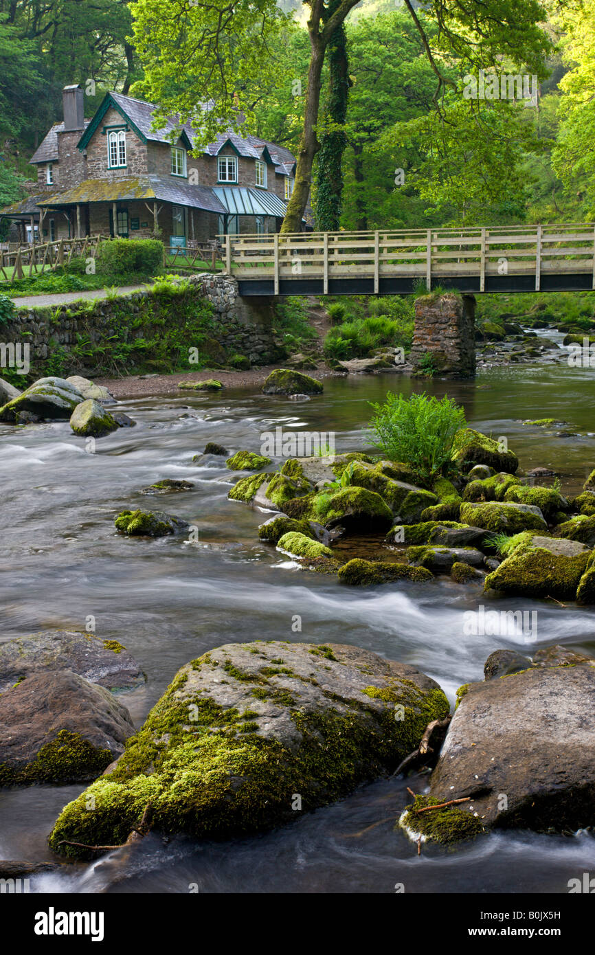 Watersmeet, Exmoor National Park Devon England Stock Photo - Alamy