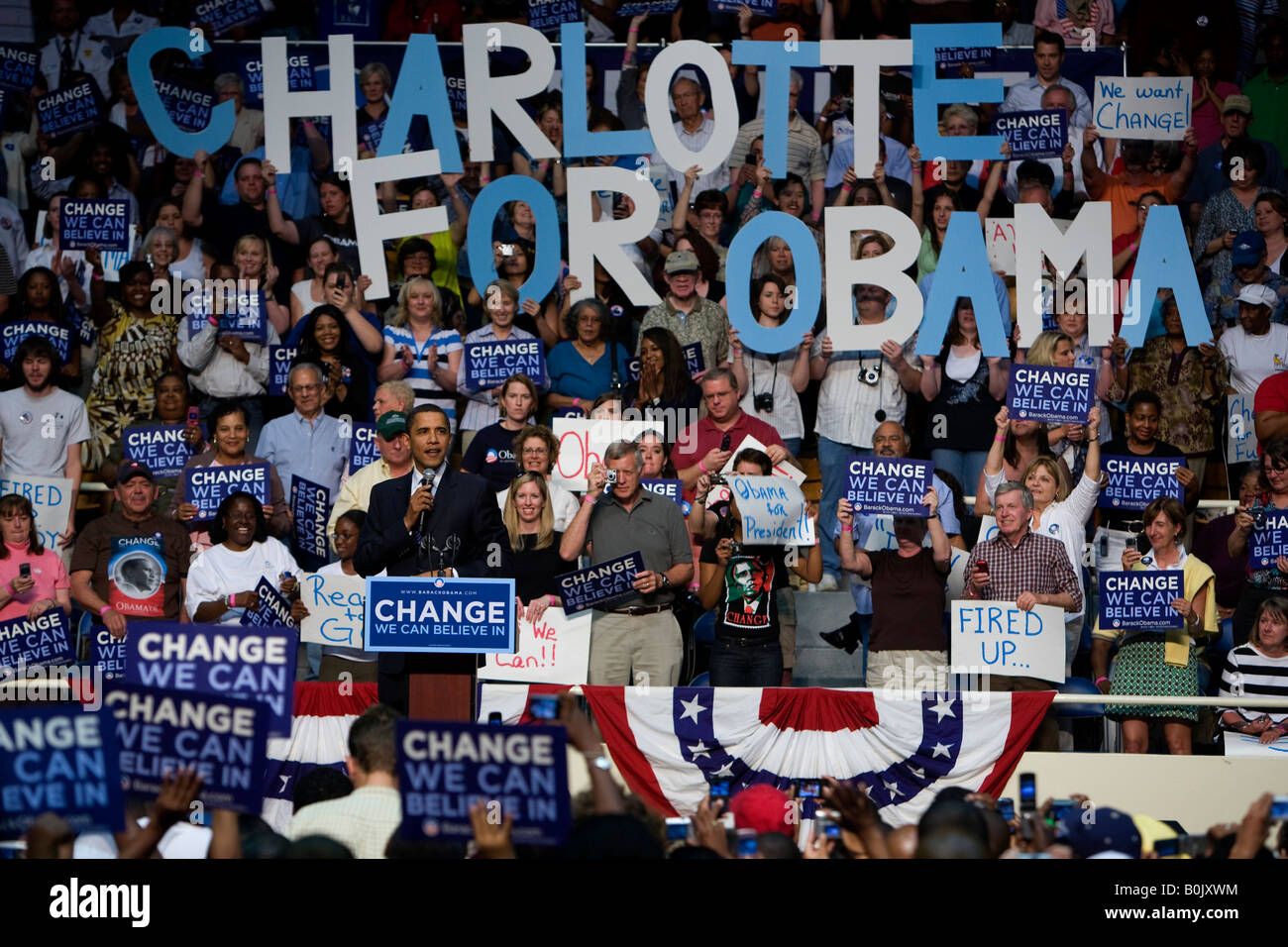 Barack obama presidential rally hi-res stock photography and images - Alamy