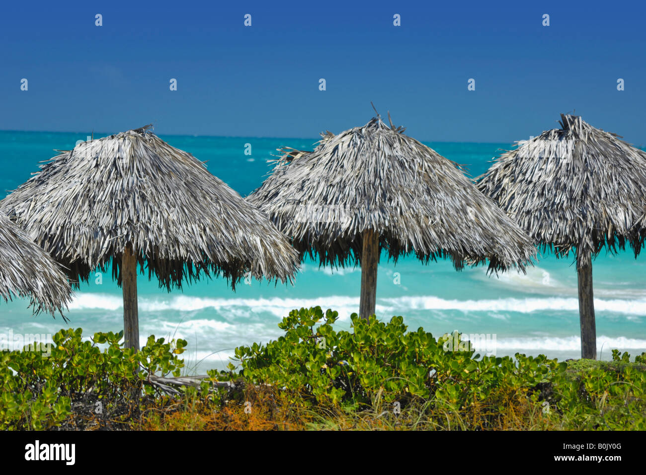 Palapas on the beach hi-res stock photography and images - Alamy