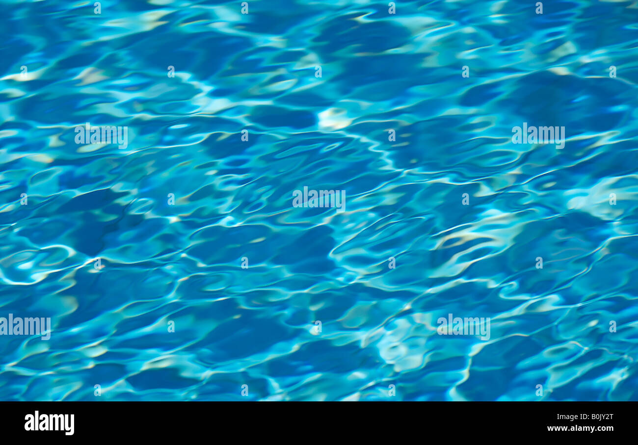 water pool reflection blue pattern background Stock Photo - Alamy