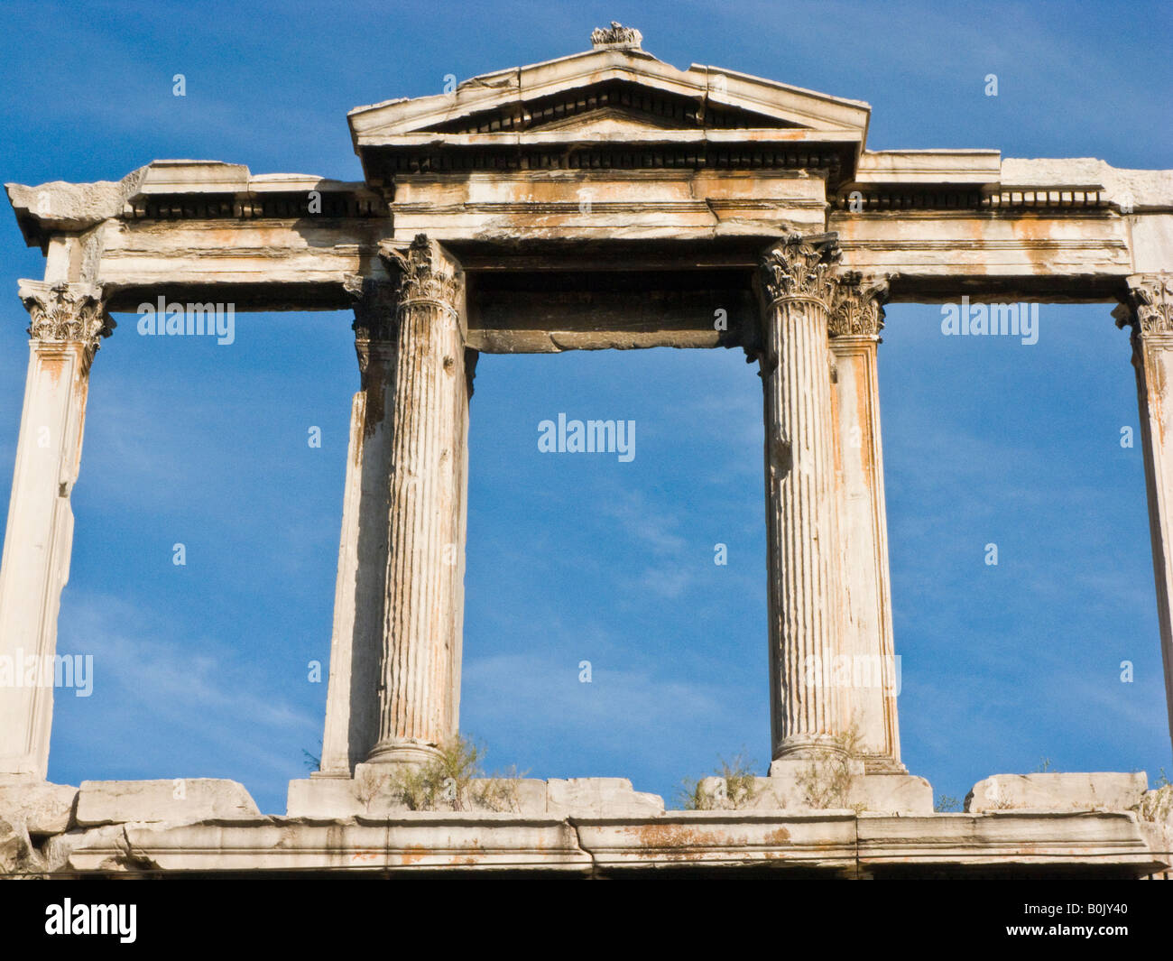 Upper level, Hardian's arch, Athens, Greece Stock Photo - Alamy