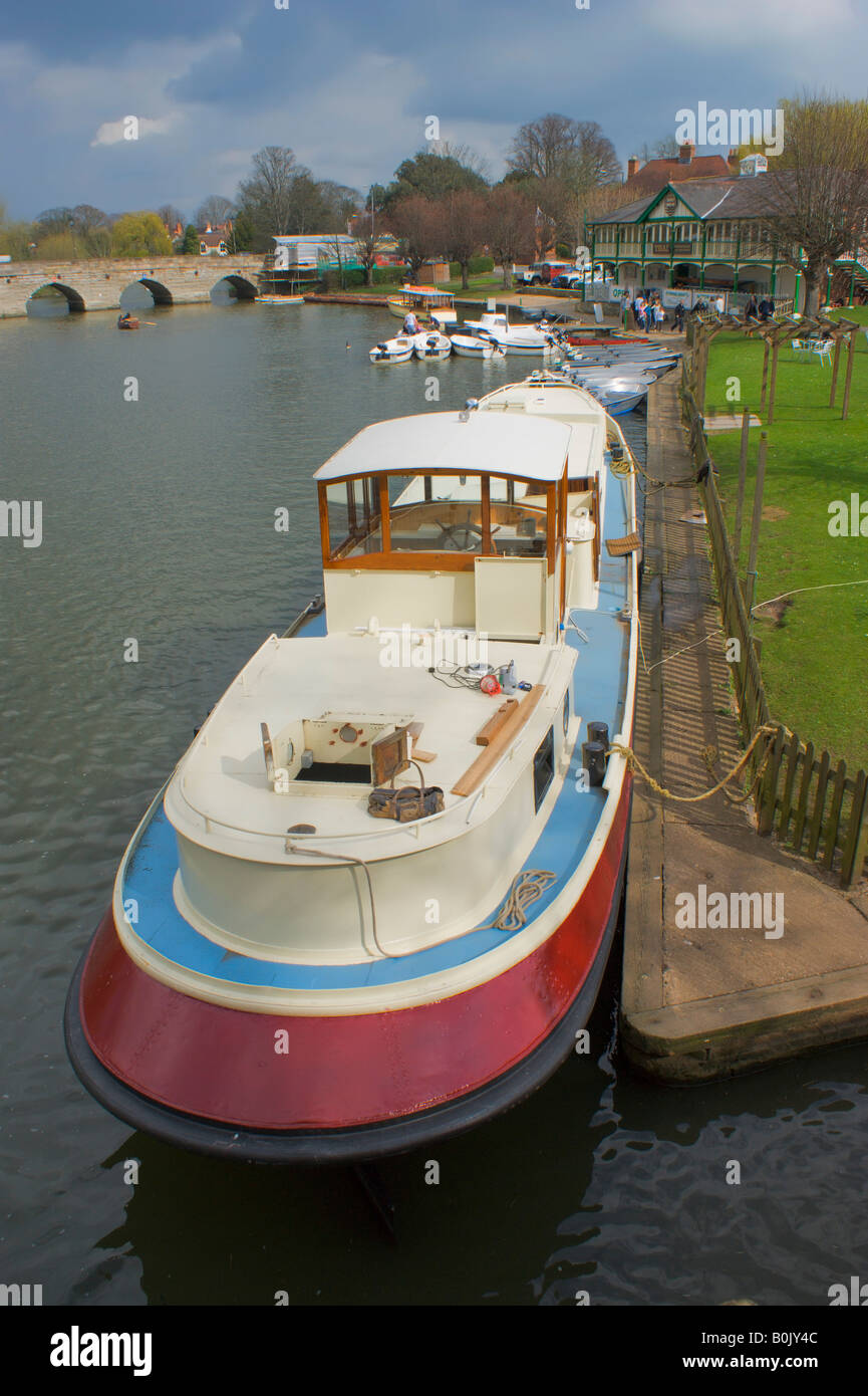 Pleasure boat river avon stratford upon avon warwickshire england uk ...