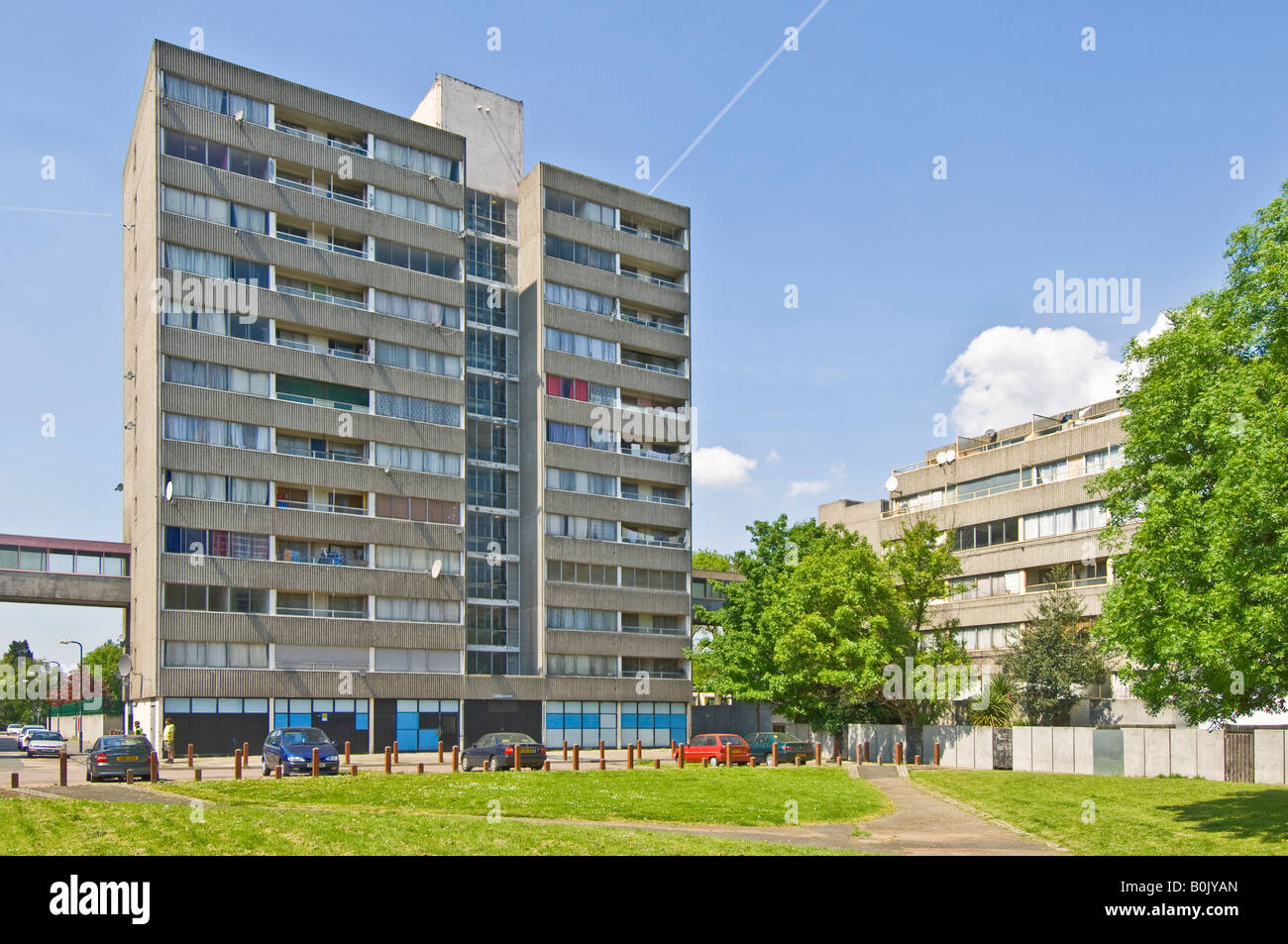 A view of one of the tower blocks on the infamous Ferrier estate in ...
