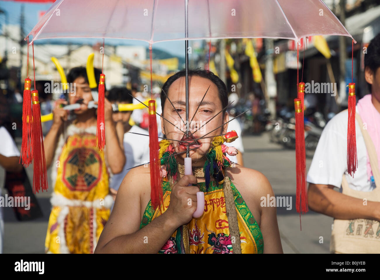 Phuket Vegetarian festival - Phuket, Ko Phuket, THAILAND Stock Photo ...
