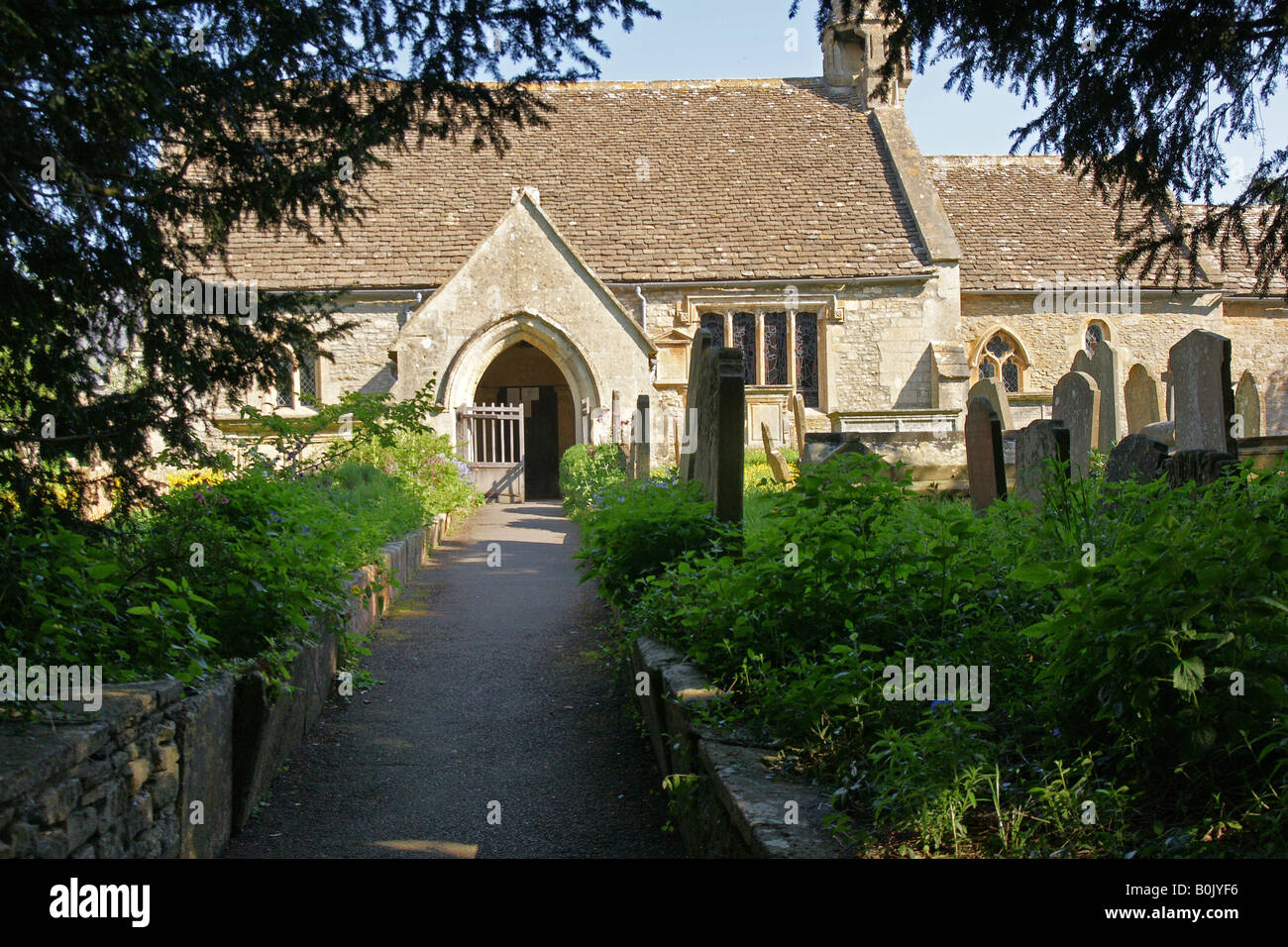 Biddestone village church hi-res stock photography and images - Alamy