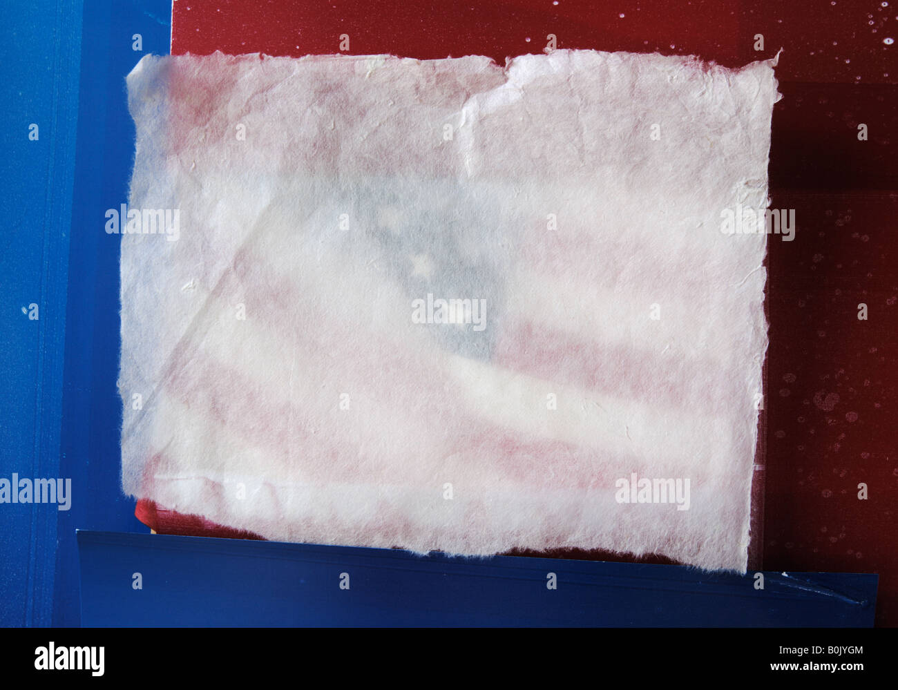 collage background of paper and an American flag Stock Photo - Alamy