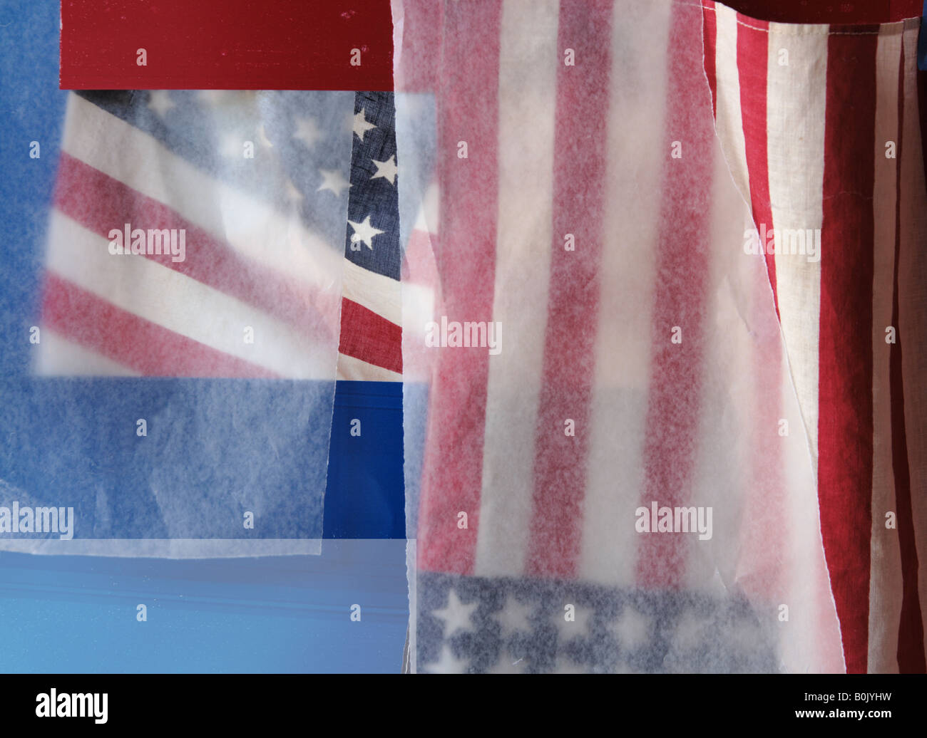 collage background of paper and American flags Stock Photo - Alamy