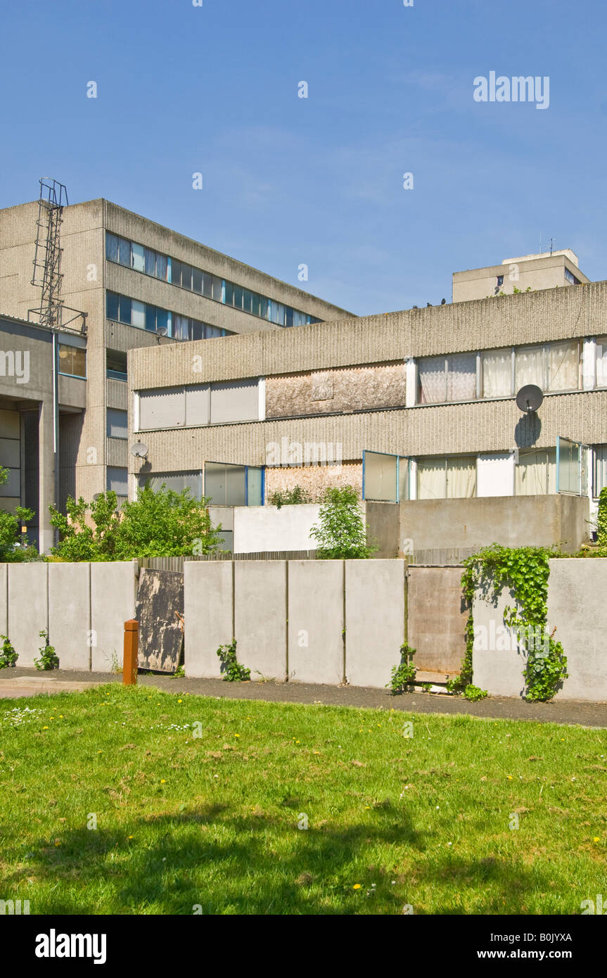 A view on the infamous Ferrier estate in Kidbrooke, London, showing ...
