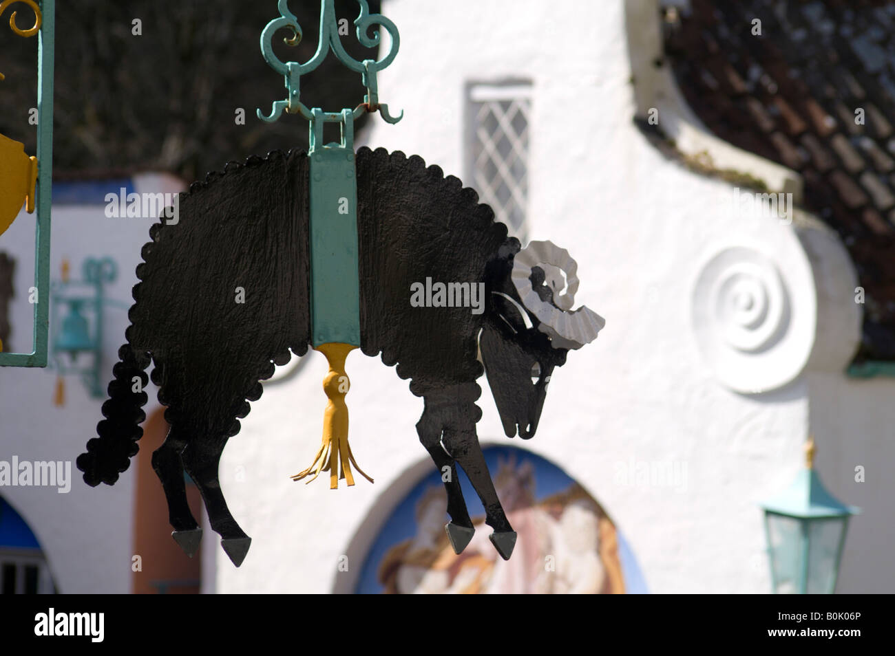 Portmeirion, the "Village" from "The Prisoner" TV series, North Wales ...