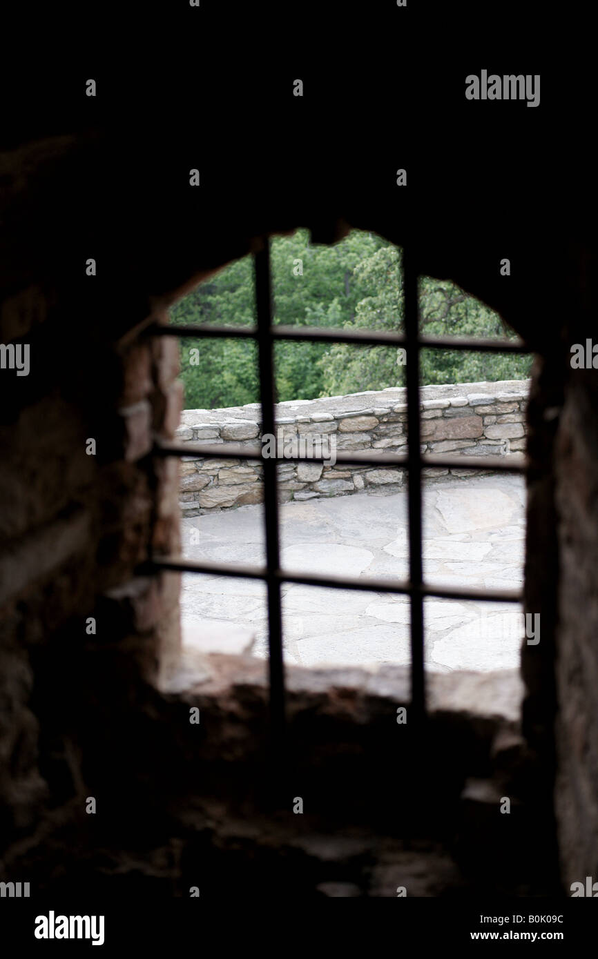 The grate of a medieval castle Stock Photo - Alamy