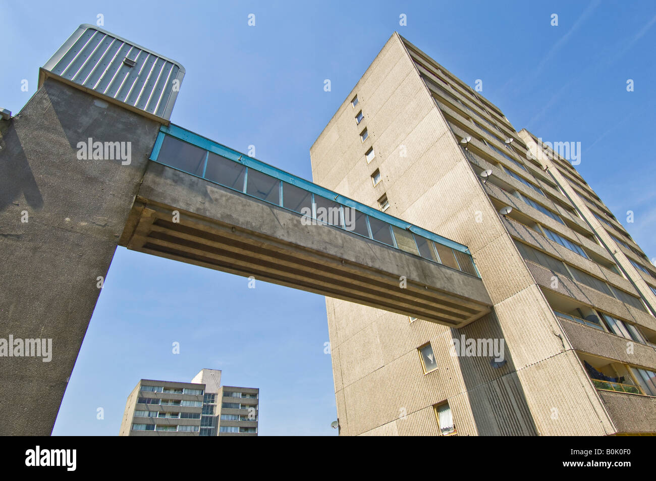 A view of one of the tower blocks on the infamous Ferrier estate in ...