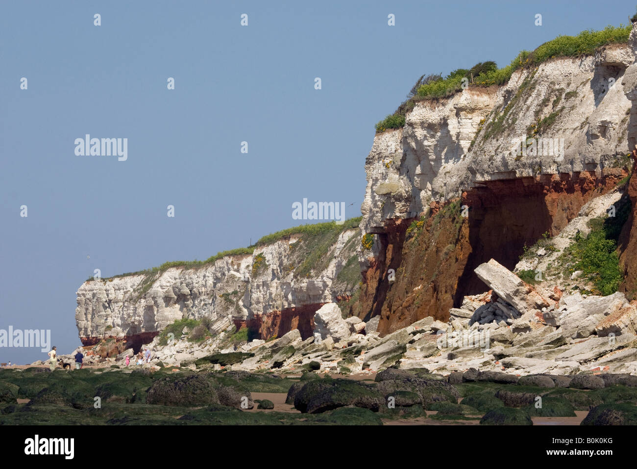 Old Hunstanton cliffs, west Norfolk Stock Photo - Alamy