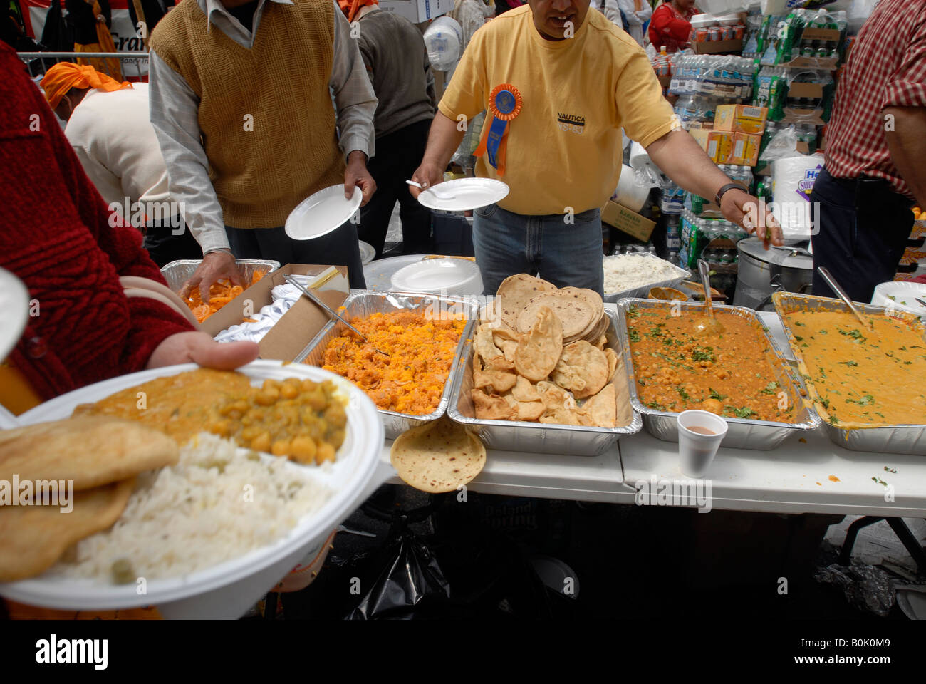 Meals are given out after the 21st Annual Sikh Day Parade in New York ...