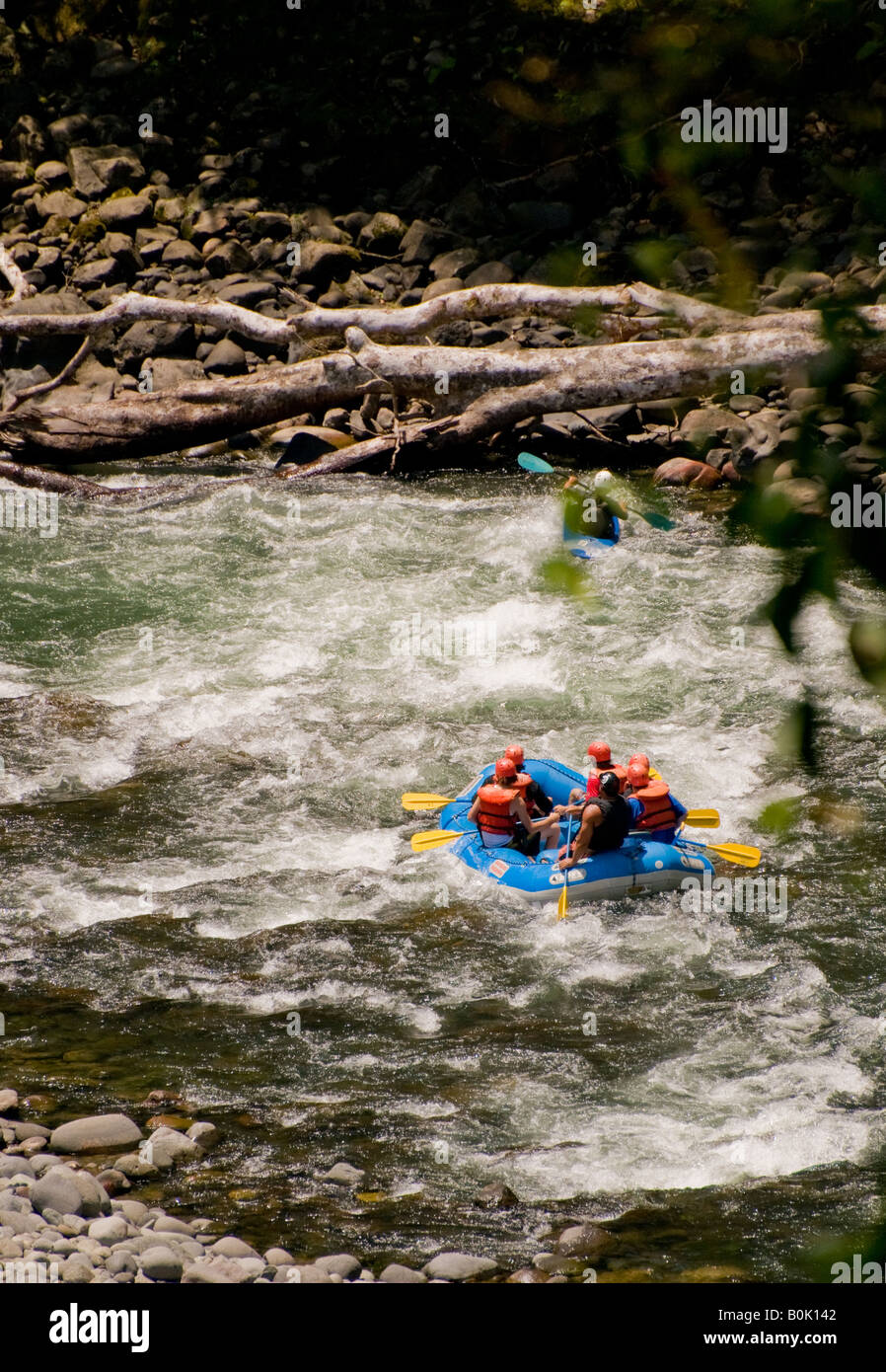 COSTA RICA Whitewater rafting on the lower Pacuare River Caribbean ...