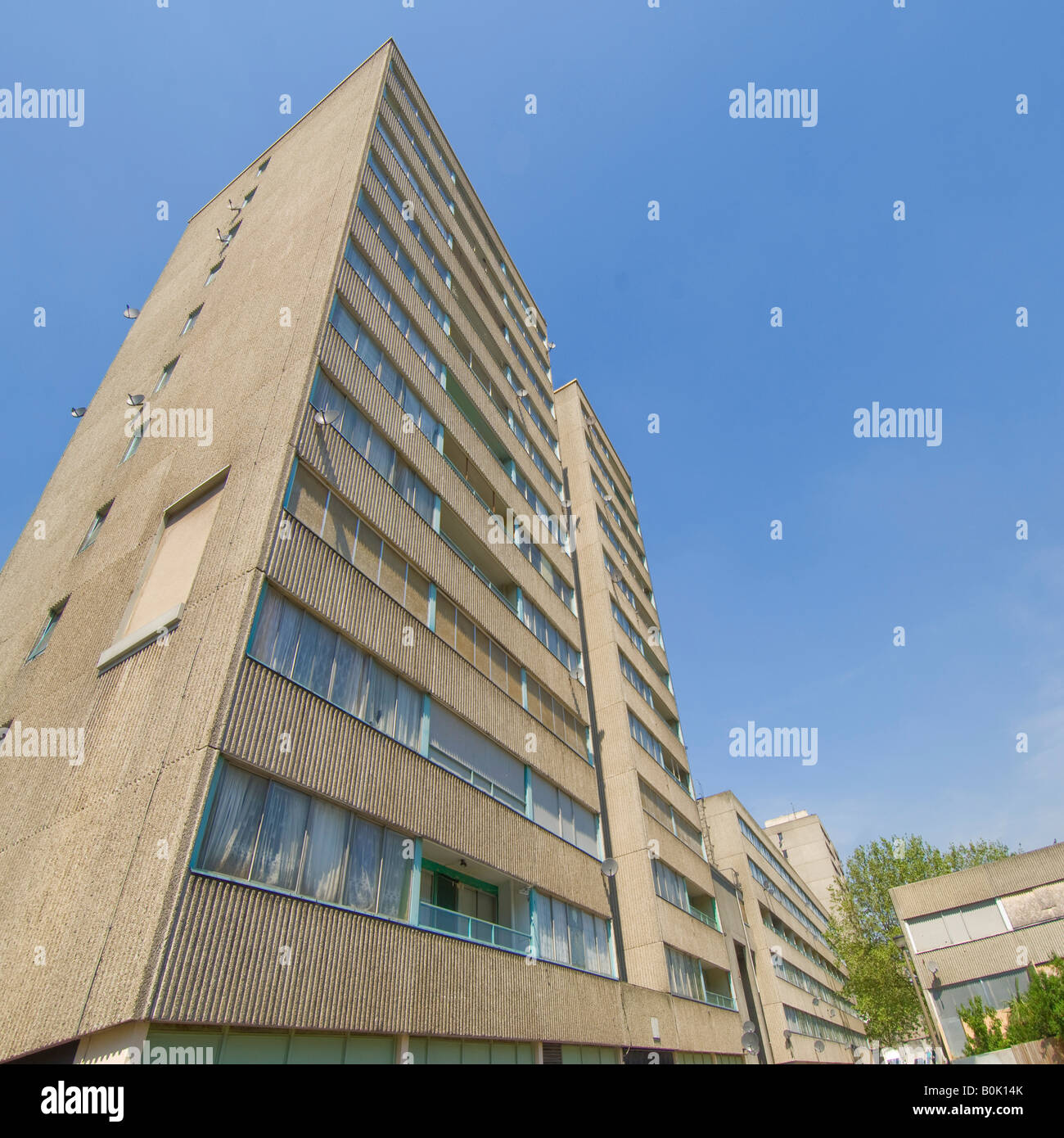 A 2 picture stitch panoramic of one of the tower blocks on the infamous ...