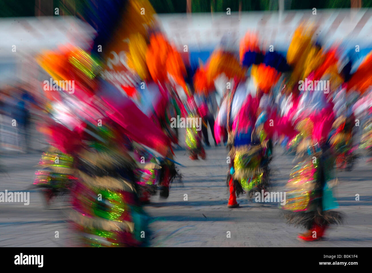 Aztec ancient dance Dancing dances Color Colour Stock Photo - Alamy
