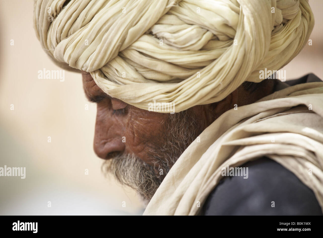 Pilgrim at the Temple of Phalodi, Rajasthan, Thar Desert, India Stock ...