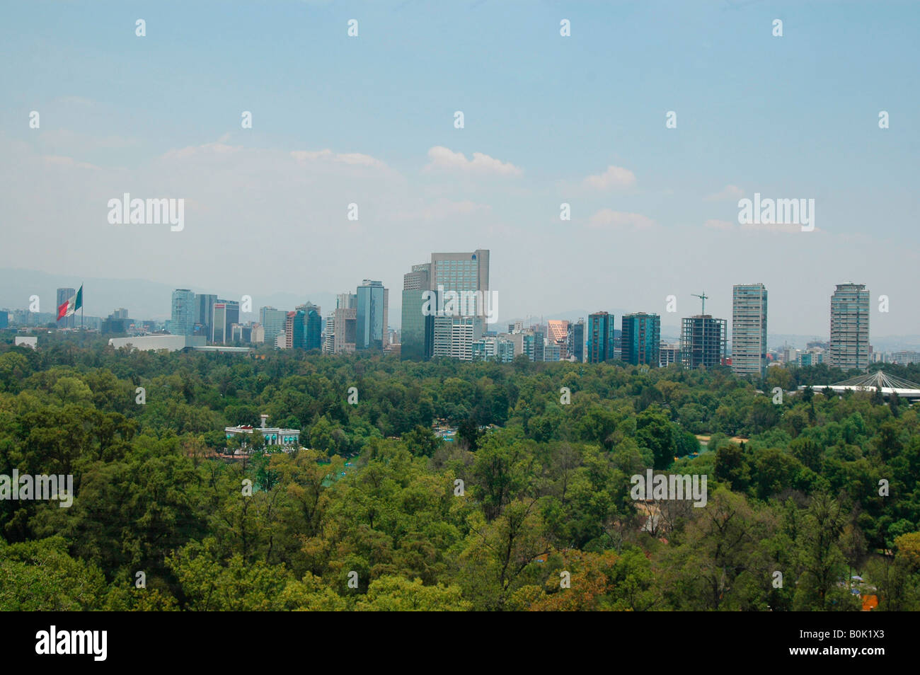 View to Mexico City skyline Stock Photo - Alamy
