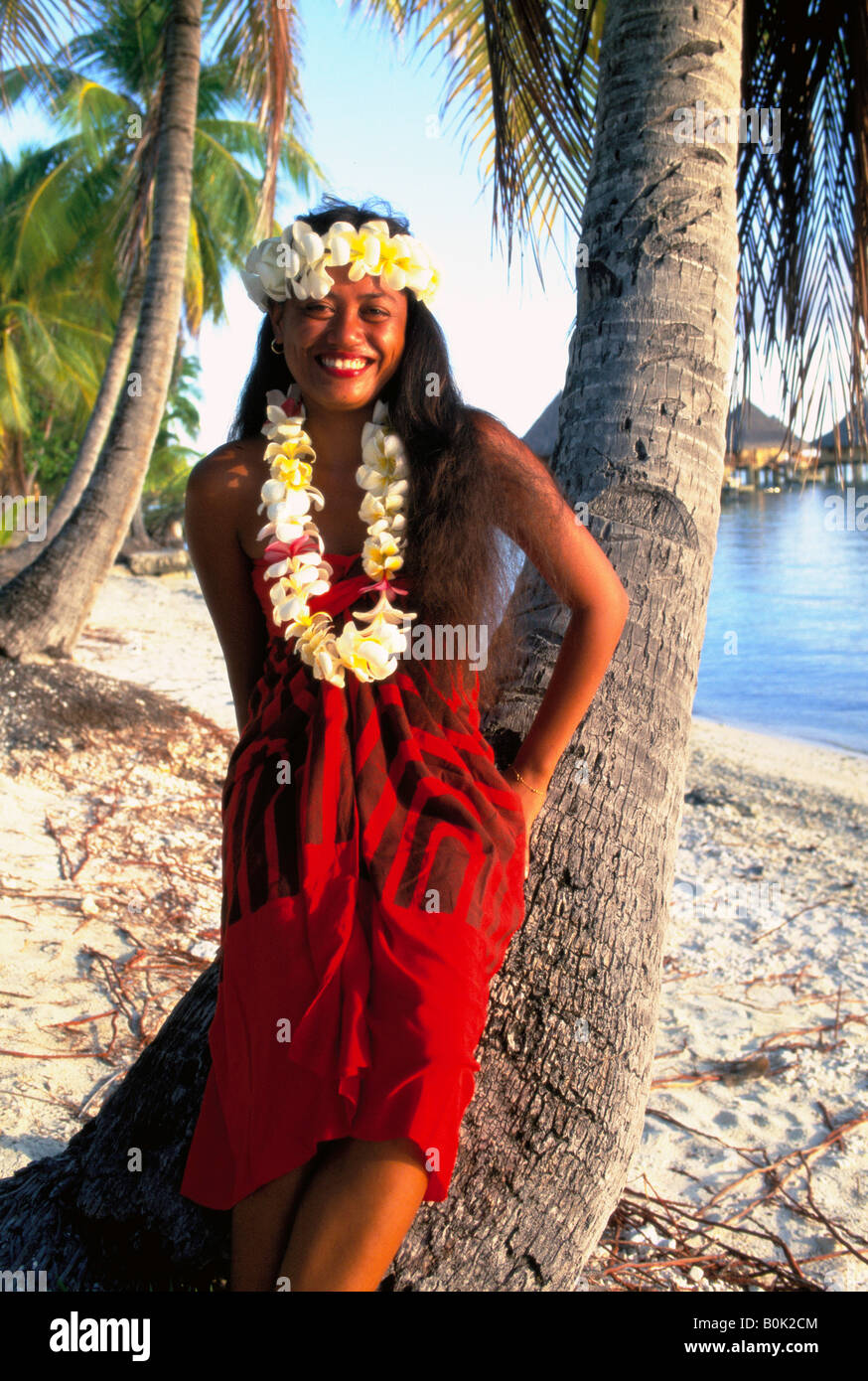 Polynesian woman rangiroa hi-res stock photography and images - Alamy