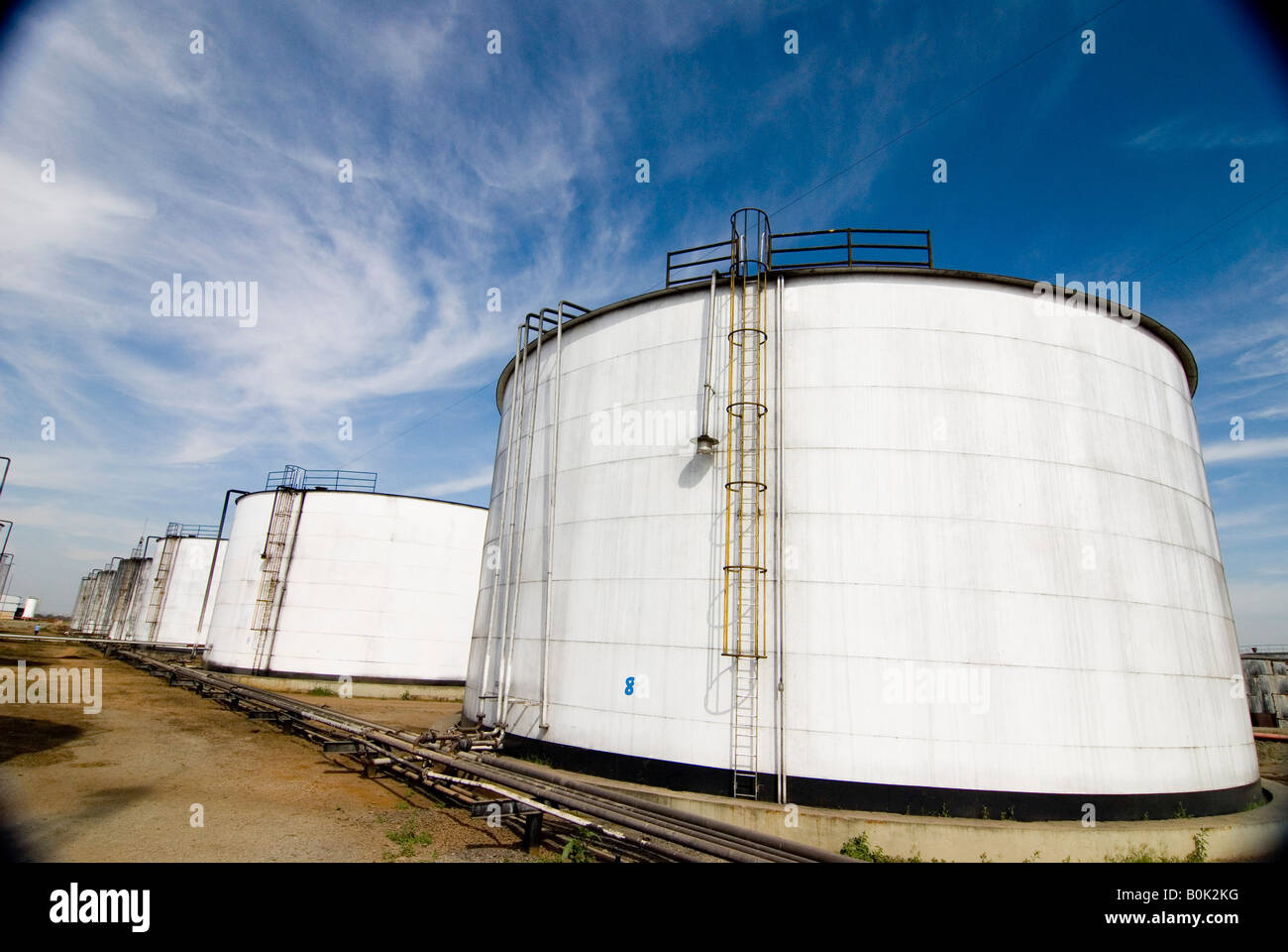 Ethanol fermentation tanks at Cosan SA Brazil s largest ethanol ...
