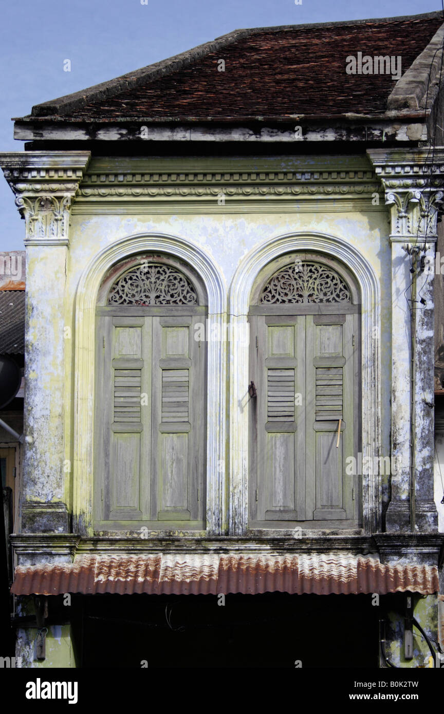 An old building in China town at Kuala Terengganu in Malaysia Stock ...