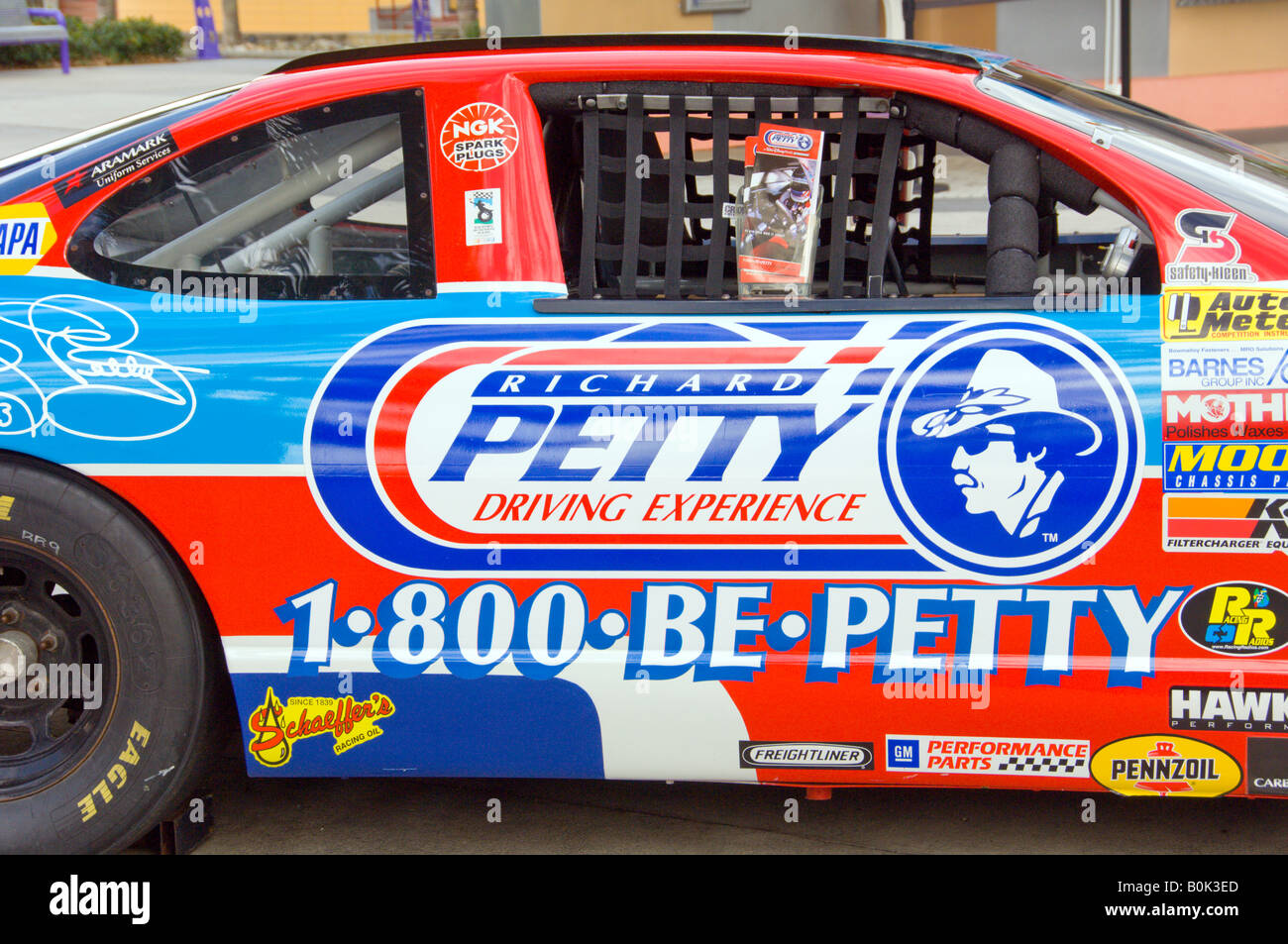 Richard Petty racing car displayed at Downtown Disney in Lake Buena ...