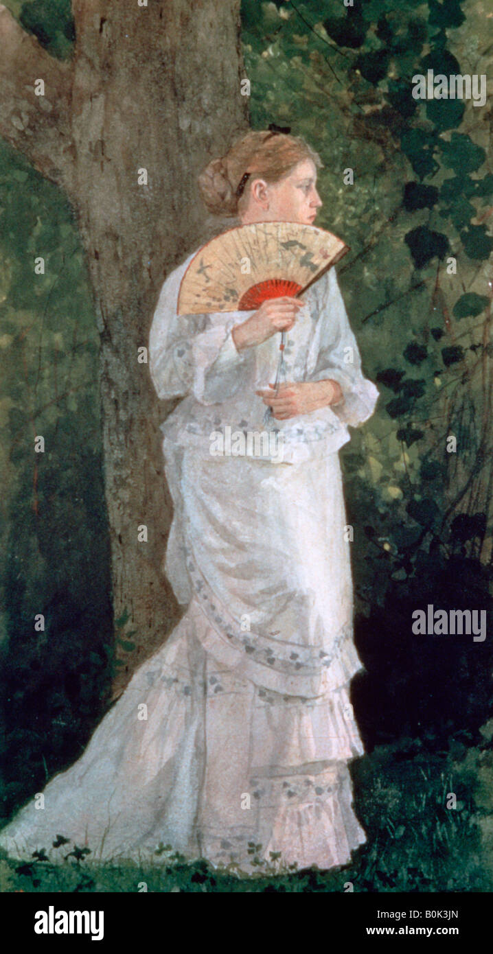 'The Trysting Place', 1875. Artist: Winslow Homer Stock Photo - Alamy