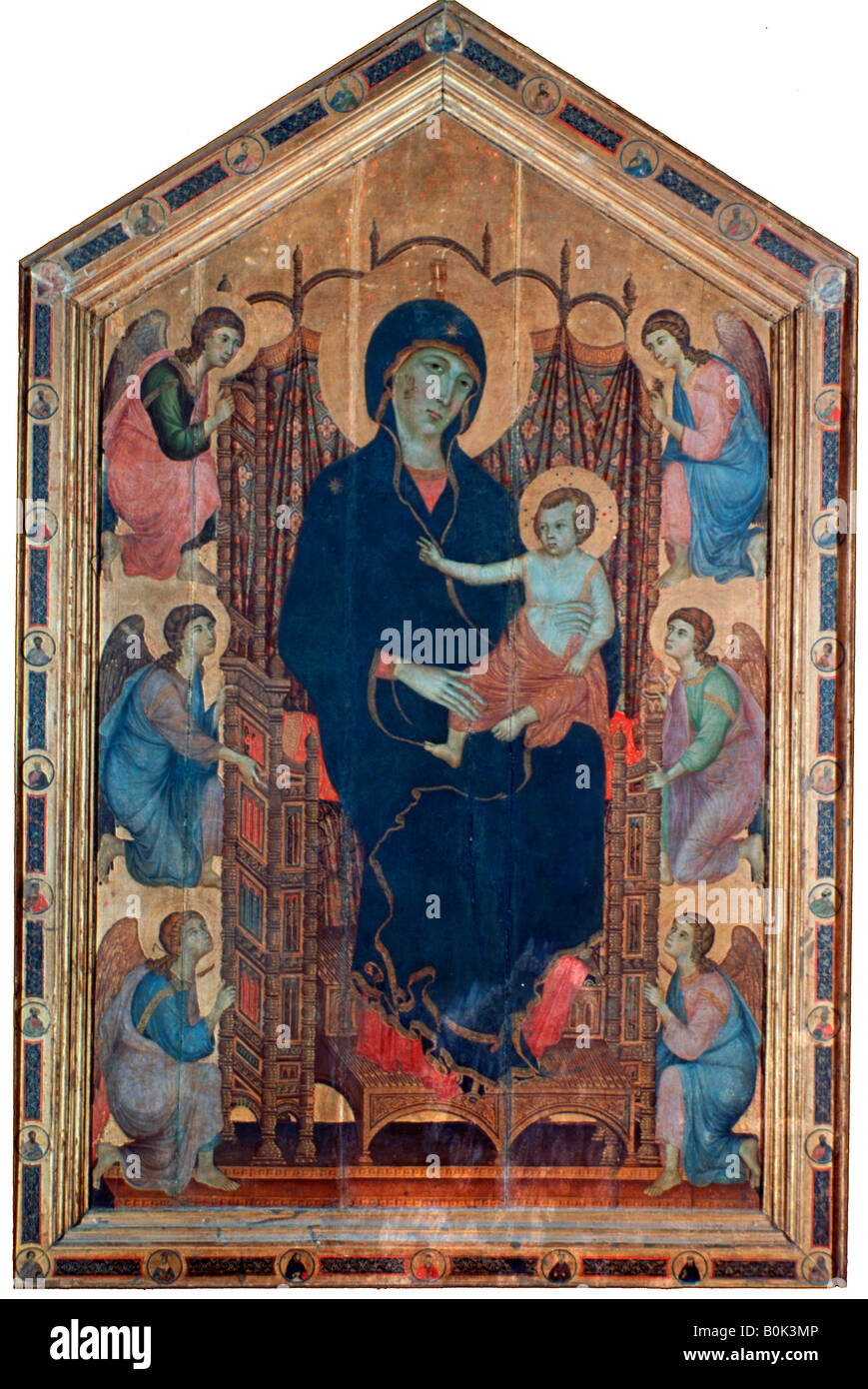 'Madonna and Child', (Rucellai Madonna), 1285. Artist: Duccio di Buoninsegna Stock Photo - Alamy