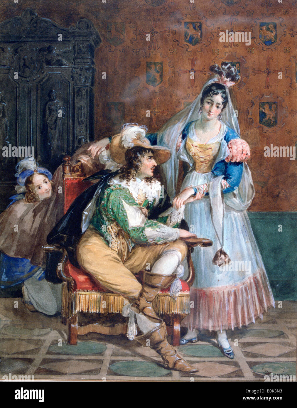 'Gallent', c1820-1857. Artist: Achille Deveria Stock Photo - Alamy