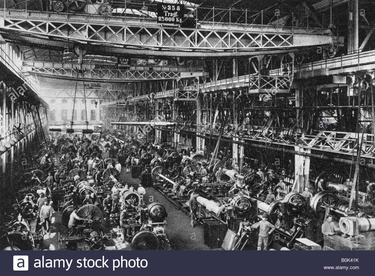 The Krupp gun factory number 1, Essen, Germany, World War I, 1917 Stock ...