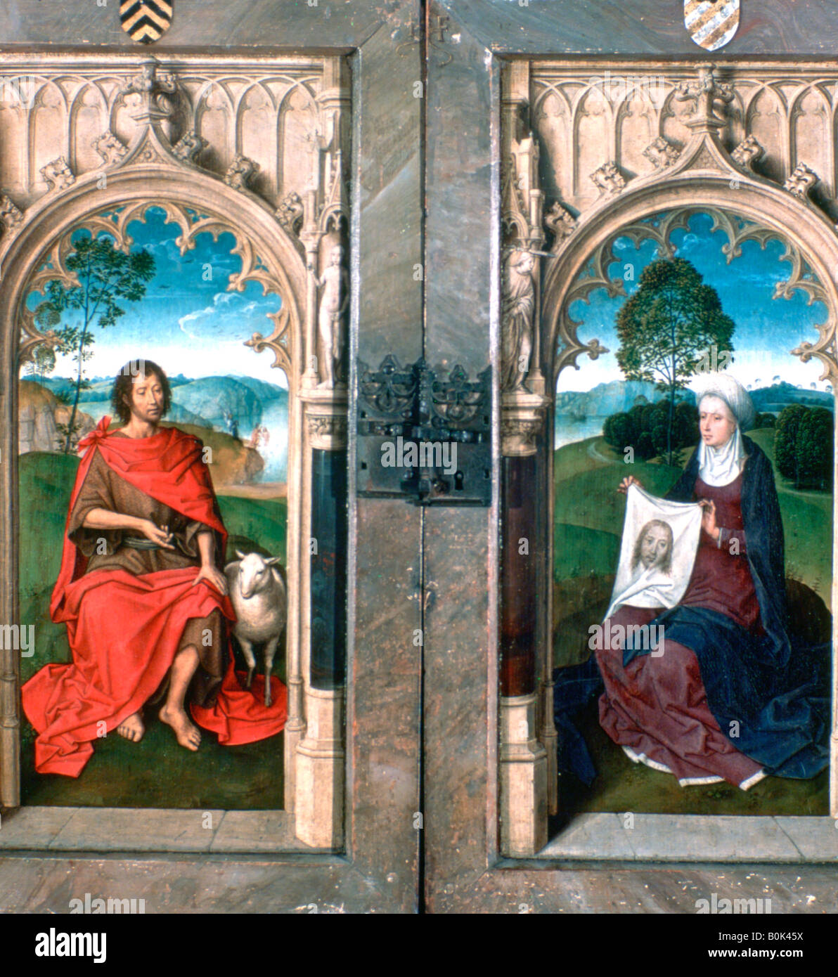 'Triptych of Jan Florain', 1479. Artist: Hans Memling Stock Photo - Alamy