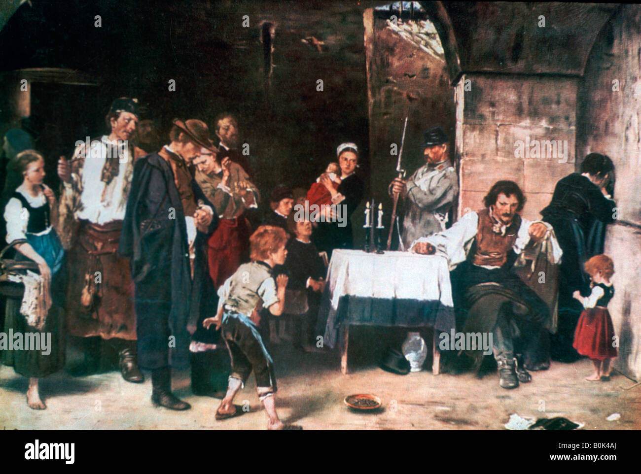 The Condemned Cell', c1864-1900. Artist: Mihaly Munkacsy Stock Photo ...