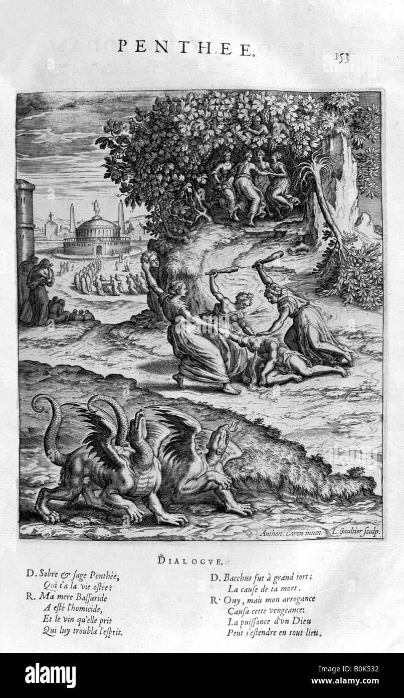 'Pentheus', 1615. Artist: Leonard Gaultier Stock Photo - Alamy