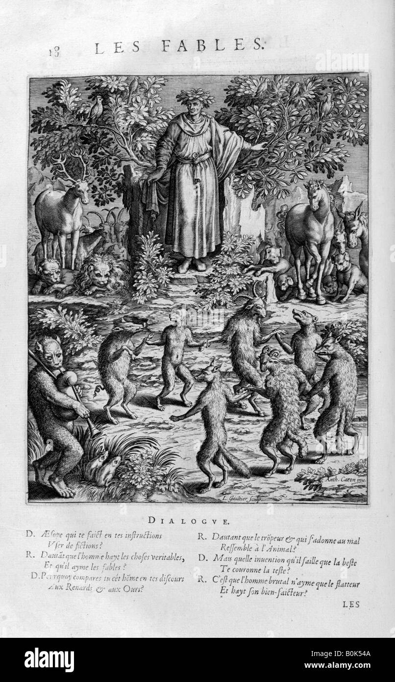 Fable animals Black and White Stock Photos & Images - Alamy