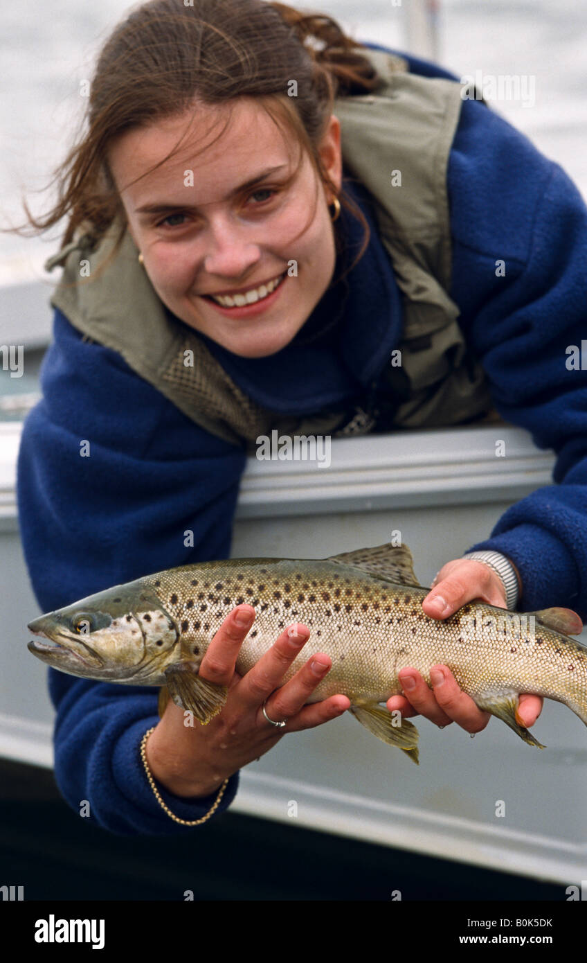 Fly fishing, Tasmania, Australia Stock Photo - Alamy