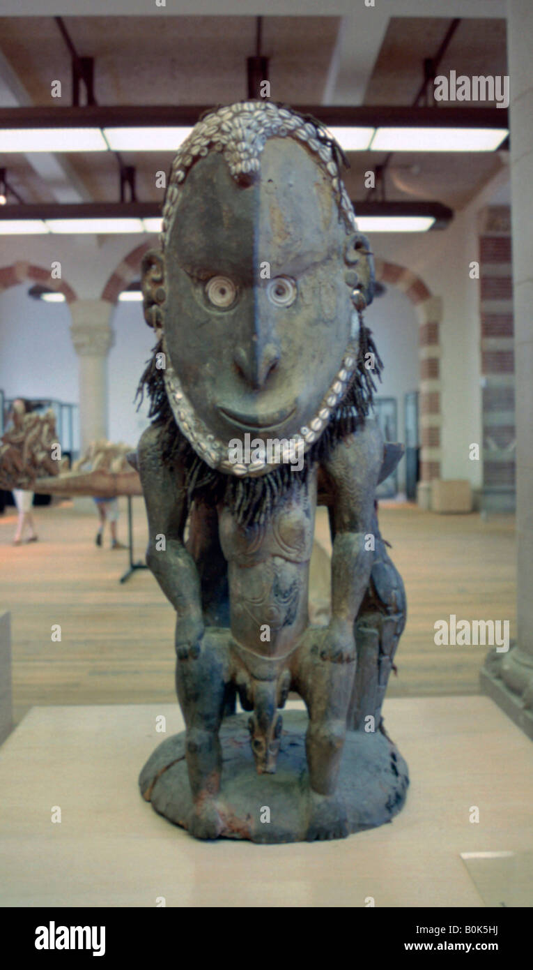 Polynesian god statue. Artist: Unknown Stock Photo - Alamy