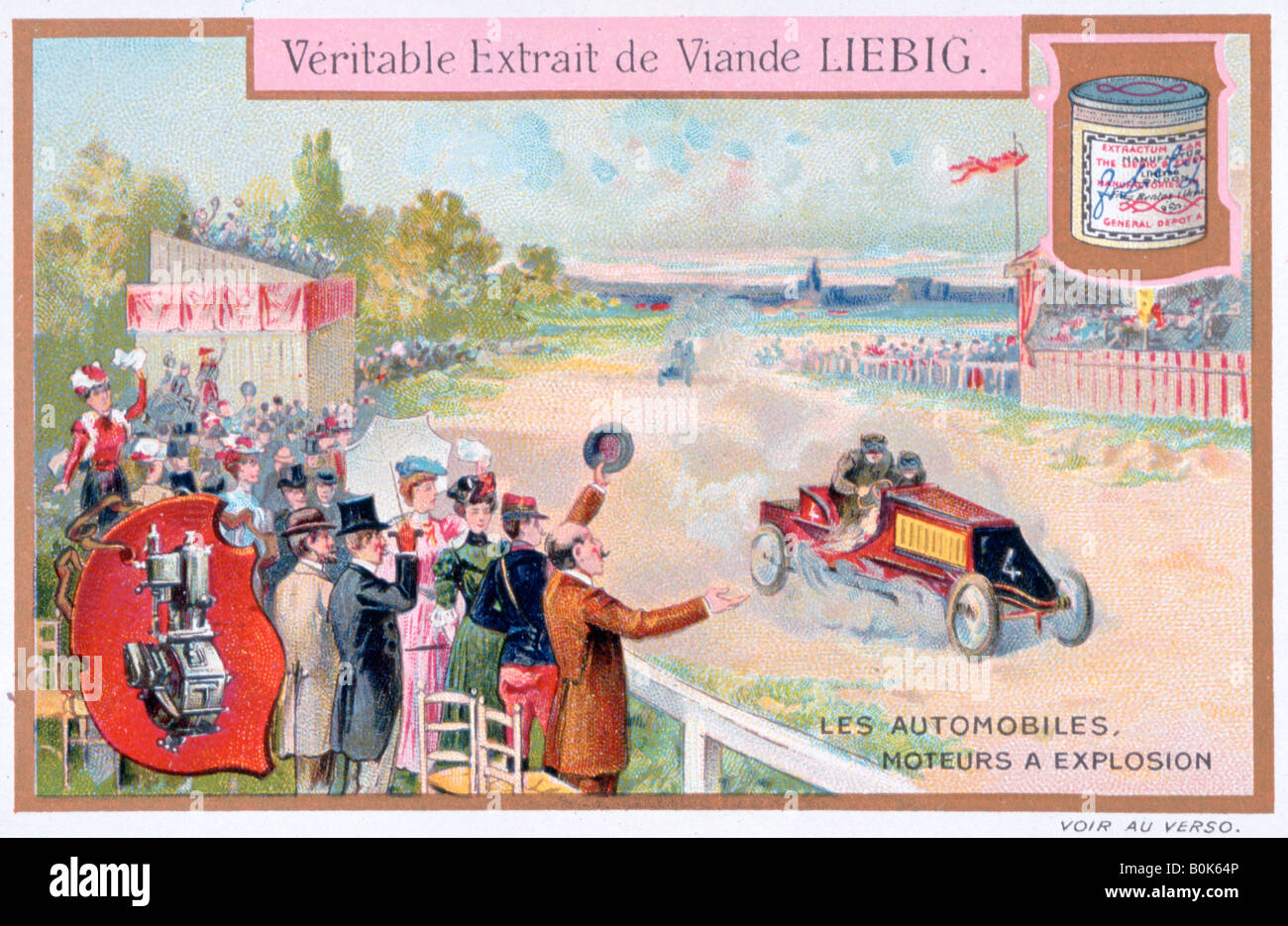 The car engines spark-ignition, 1890-1910. Artist: Unknown Stock Photo ...